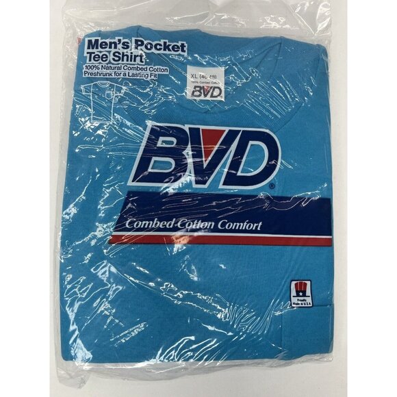 Bvd | Shirts | 988 Vintage Nos Bvd Mens Pocket Tee Combed Cotton Pocket ...